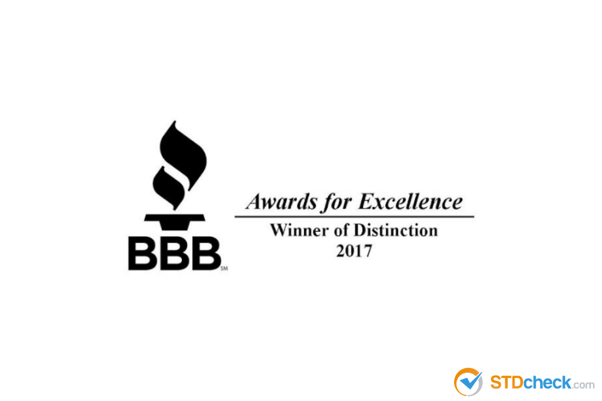 BBB Recognizes STDcheck.com with Award of Excellence | STD Check